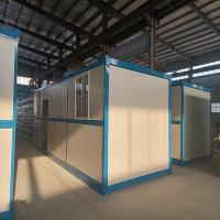 China OEM Galvanized Steel Portable Construction Site Sheds Office With Bathroom Canblue Border for sale