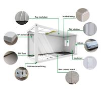 China Sandwich Panel Movable Container House Homes Detachable Site Shed With Toilet for sale