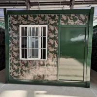 China Prefab Portable Modular House Container Steel Site Office Container For Army Camping for sale
