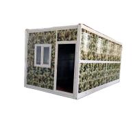 China Military Transportable Flat Pack Prefab Site Shed Office Container Wind Resistance for sale