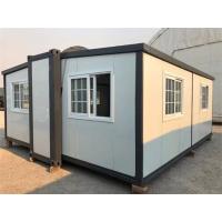China Caravan Construction Expandable Prefab House Site Office Container for sale