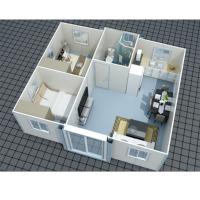 China EPS Panel Foldable Expandable Prefab House Portable Homes for sale