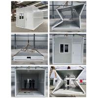 China Shockproof Foldable Container Home Office Flat Pack Site Cabins for sale