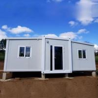 China Caravan Construction Expandable Prefab House Site Office Container for sale