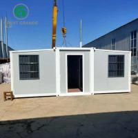 China Caravan Construction Expandable Prefab House Site Office Container for sale