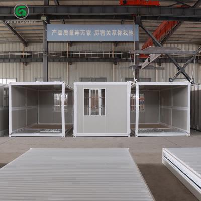 China High Strength Steel Prefab Folding Container House Temporary Workspace Connecting Room for sale