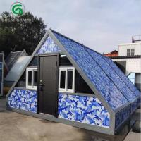China Modern Folding Triangle Container House Waterproof And Heat Insulation Galvanized Steel for sale