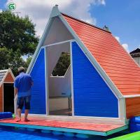 China Galvanized Steel Triangle Foldable Container House For Outdoor Camping Portability Sandwich Panel for sale