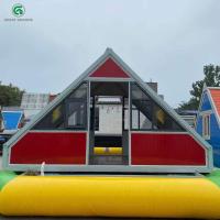 China Galvanized Steel Folding Prefab Triangle House Red For Camping And Outdoor Activities for sale