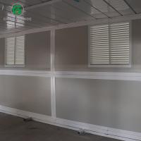 China Temporary Housing Camping Prefab Folding Container House Single Side Wall Double Door for sale