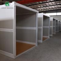 China Steel Prefabricated Folding Container House Front Wall Double Door For Warehouse for sale