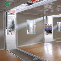 China Prefabricated Folding Container House Front Wall Double Door Anti Theft Steel Door for sale