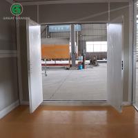 China Front Wall Prefabricated Folding Container House Collapsible Thermal Insulation Rock Wool for sale