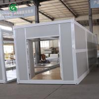 China Q235B Galvanized Prefab Folding Container House With Aluminum Alloy Sliding Window for sale