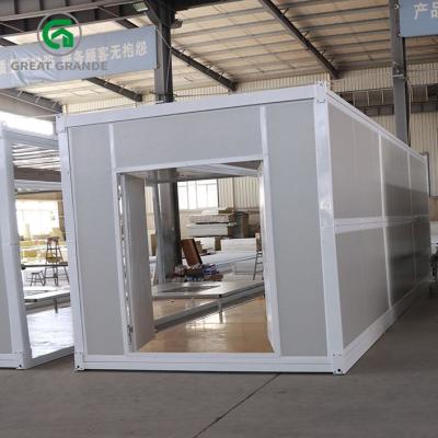 China Q235B Galvanized Prefab Folding Container House With Aluminum Alloy Sliding Window for sale