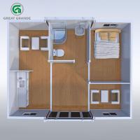 China Modern Expandable Container House Cabin 2 Bedrooms Site Offices And Dormitories for sale