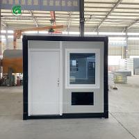 China Customized Prefab Folding Container House Black Frame Extended Double Glazing for sale