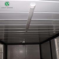 China Customized In Black Frame Folding Prefab Homes Side Wall Door With Three Windows for sale