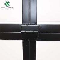 China Customized In Black Frame Folding Prefab Homes Side Wall Door With Three Windows for sale