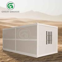 China Shockproof Slope Roof Grande Fold Up Container Homes For Construction for sale