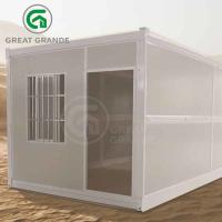 China Shockproof Slope Roof Grande Fold Up Container Homes For Construction for sale