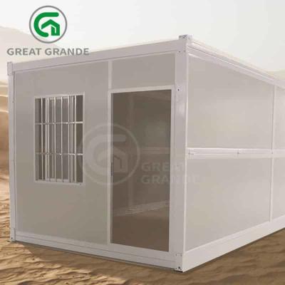 China Shockproof Slope Roof Grande Fold Up Container Homes For Construction for sale
