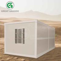 China Shockproof Slope Roof Grande Fold Up Container Homes For Construction for sale