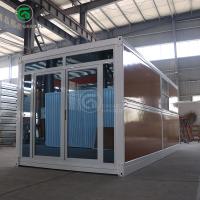 China Windproof And Warm 20ft Fold Out Container Homes Wood Grain Glass Manufacturer for sale