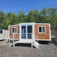China Weatherproof Prefab Expandable House Efficient ODM Side Top T50 Eps Board for sale