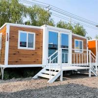 China Weatherproof Prefab Expandable House Efficient ODM Side Top T50 Eps Board for sale