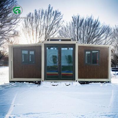 China 20FT Container Expandable Home Dark Brown Galvanized Steel Frame Manufacturer for sale