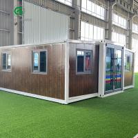 China 20FT Container Expandable Home Dark Brown Galvanized Steel Frame Manufacturer for sale