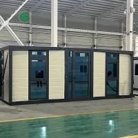 China 20FT Flat Expandable Shipping Container Glass Curtain Wall ODM for sale