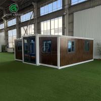 China 20FT Expandable Prefab Home Manufacturer Dark Brown Iron Quick Installation for sale