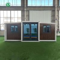 China 20FT Expandable Prefab Home Manufacturer Dark Brown Iron Quick Installation for sale