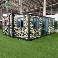 China 700cm Expandable Tiny Home Manufacturer Green Camouflage Quick Installation for sale
