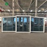 China 20ft Foldable Tiny Houses Manufacturer Brown Glass Door ten minutes build galvanized steel frame for sale