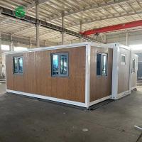 China 20ft Foldable Tiny Houses Manufacturer Brown Glass Door ten minutes build galvanized steel frame for sale