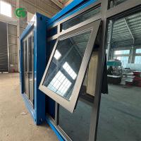 China 20ft Movable Container House Manufacturer Blue Frame Wall Panel Front Wall Glass for sale