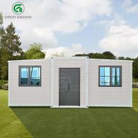 China 20FT Expanding Container House Galvanized Steel Square Tube Toilet Shower for sale