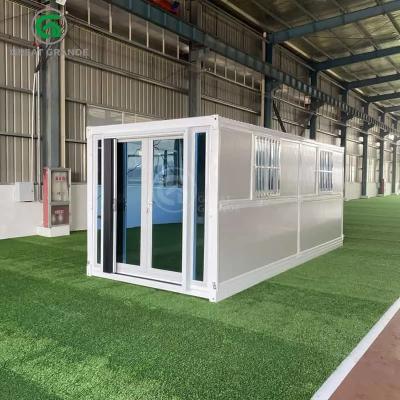 China 20ft Shipping Container Home Manufacturers Folding Bunk Beds Rock Wool Board Waterproof Design for sale