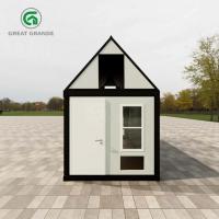 China 20ft Portable Fold Out House Manufacturer Wood Grain Panels Anti-snow Top for sale