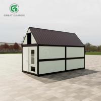 China 20ft Portable Fold Out House Manufacturer Wood Grain Panels Anti-snow Top for sale