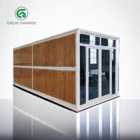 China 20ft Fold Out Container House Manufacturer Square Tubes Galvanized Steel Quick Installation for sale