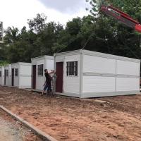 China Waterproof Design And Class A Fireproof Rating Folding Container Home For Collapsible Metal Box Home for sale