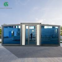 China Collapsible Container House Bamboo Wood Flooring Wind-resistance 200km/h Level 16 for sale