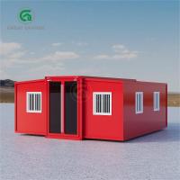 China Easy Installation Expandable Prefab House With Bamboo Plywood Floor And Shower Fitting for sale