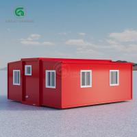 China Easy Installation Expandable Prefab House With Bamboo Plywood Floor And Shower Fitting for sale