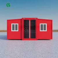 China Easy Installation Expandable Prefab House With Bamboo Plywood Floor And Shower Fitting for sale