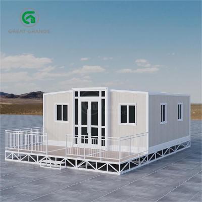 China Standard Size 40FT Portable Foldable House with Sandwich Panel Wall for sale